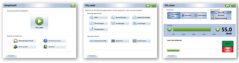 Limmer Laser - Medizinische Lasertechnologie - CO2-Laser UNILAS Touch